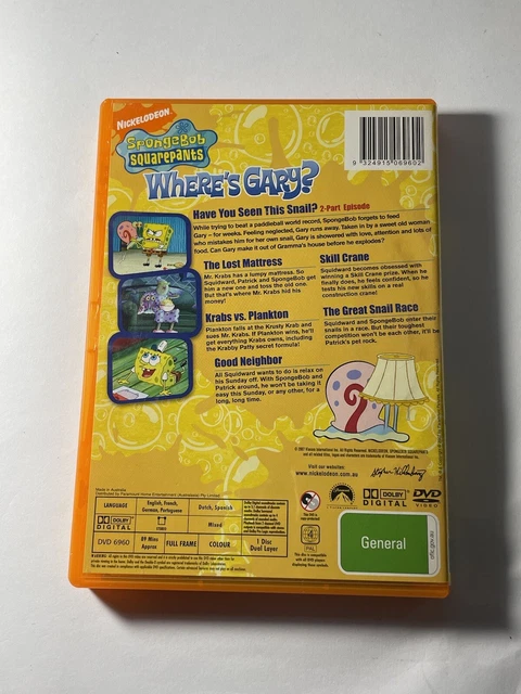 WHERE’S GARY? DVD SpongeBob SquarePants $9.99 - PicClick AU