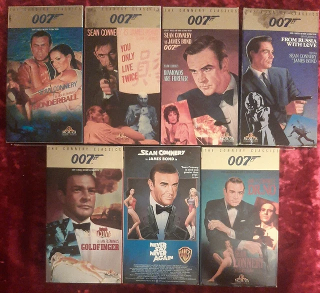 JAMES BOND 007: The Connery Classics (VHS Tapes Lot Of 7) Goldfinger, Dr. No, .. £9.43 - PicClick UK