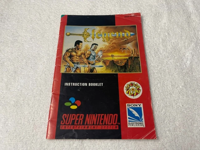 LEGEND SUPER NINTENDO Instruction Manual / Booklet Only PAL UK UKV SNES ...