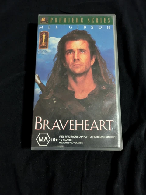 BRAVEHEART VHS VIDEO Cassette Tape 1995 Mel Gibson Vintage $11.00 ...