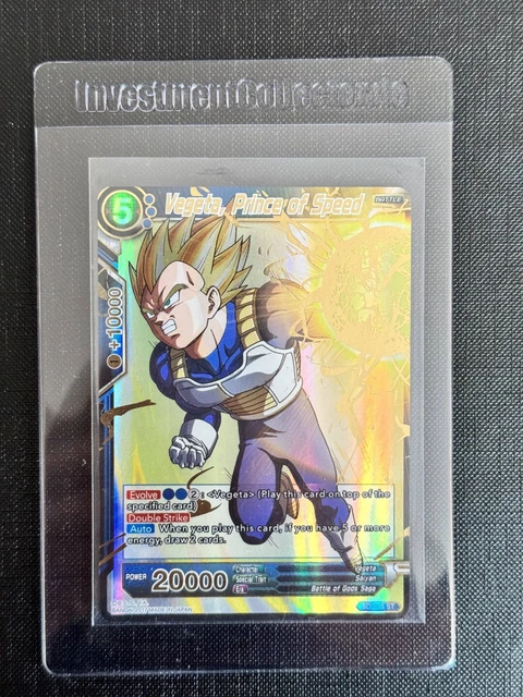 VEGETA PRINCE OF Speed SD1-05 Gold God Bandai Dragonball collezione ...