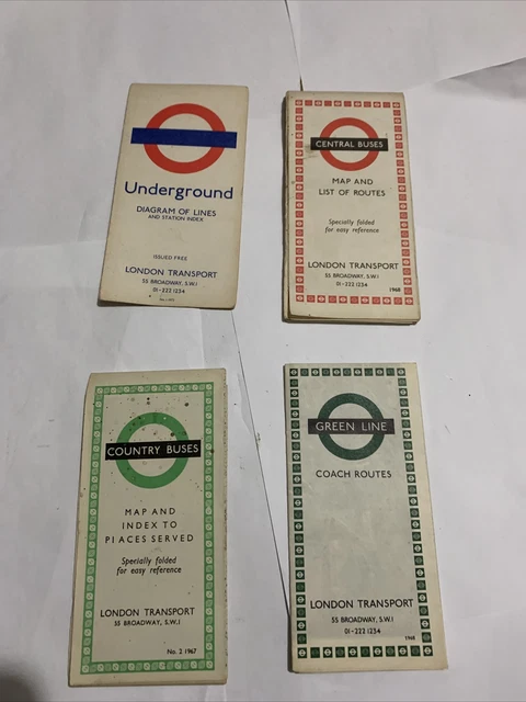 1972 NO.1 LONDON Transport Underground Map Diagram of Lines Tube Ref ...
