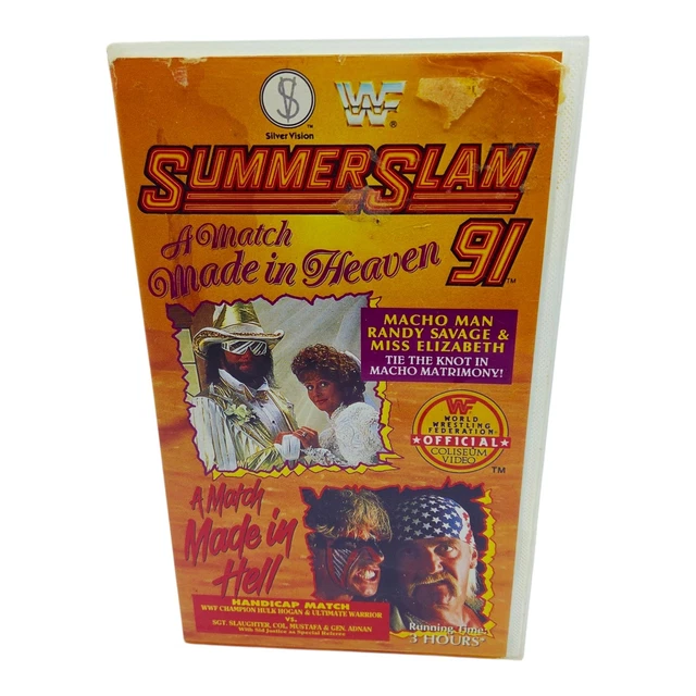 WWF SUMMERSLAM 91 VHS Video Tape PAL Wrestling WWE WCW ECW TNA AEW NWO ...
