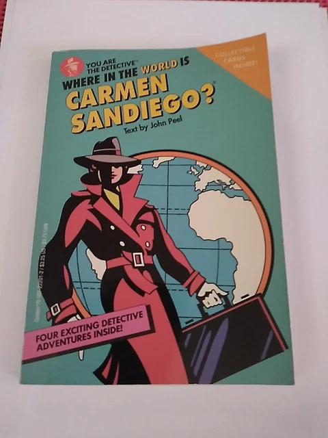 VINTAGE WHERE IN the World is Carmen Sandiego? PB Book John Peel ...