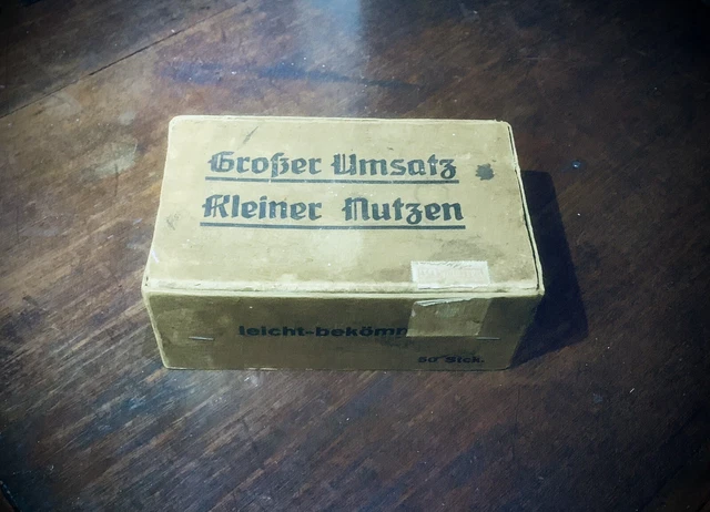 WW2 GERMAN WEHRMACHT Cardboard Tobacco Cigar Box £65.00 - PicClick UK