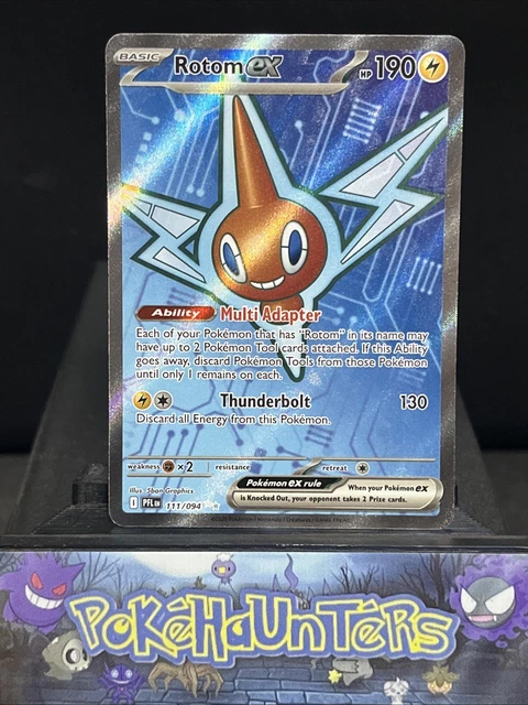 POKÉMON TCG ROTOM EX 111/094 Phantasmal Flames Full Art Pack Fresh £6. ...
