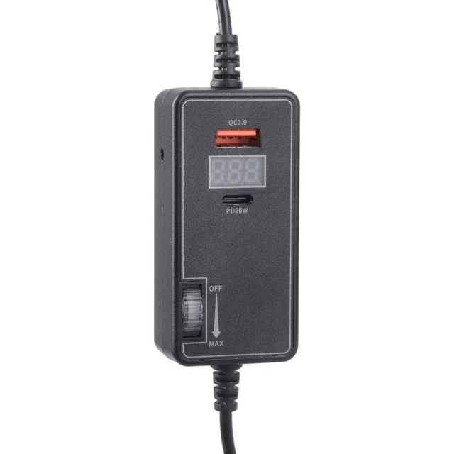 MULTI PURPOSE 40W USB 20W+Type C 12V Variable Speed Control Voltage $19 ...