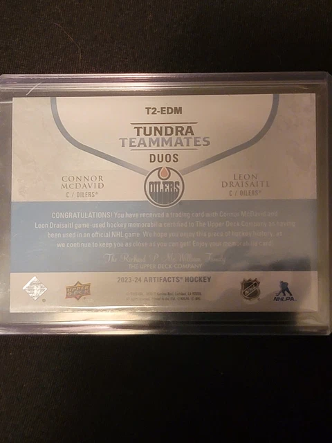 CARTE PATCH TUNDRA Teammates Connor McDavid et Leon Draisaitl EUR 89,35 ...