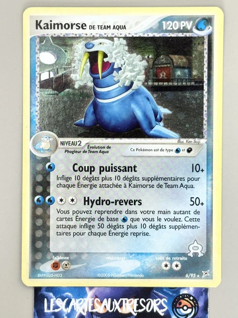 CARTE POKÉMON KAIMORSE DE TEAM AQUA 6/95 EX Team Magma vs Team Aqua VF FR EUR 33,99 - PicClick FR