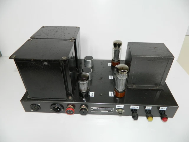 VINTAGE KERR MCCOSH 40 Watt Mono EL 34 Valve Amplifier, Serviced. Very ...