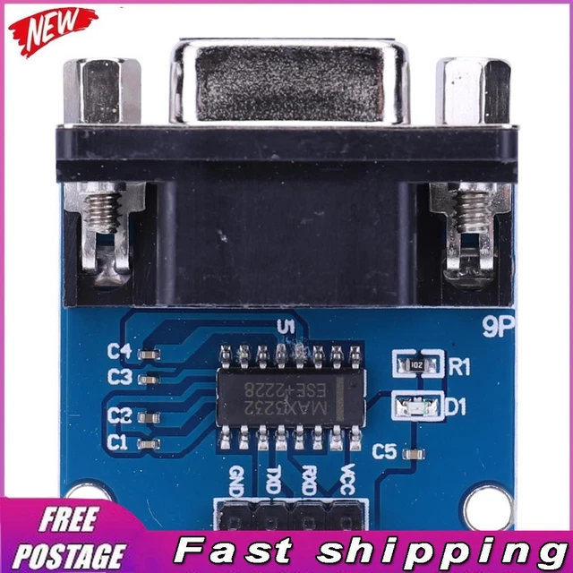 MAX3232 RS232 TO TTL Serial Port Converter Module 3.3V-5.5V Female DB9 ...