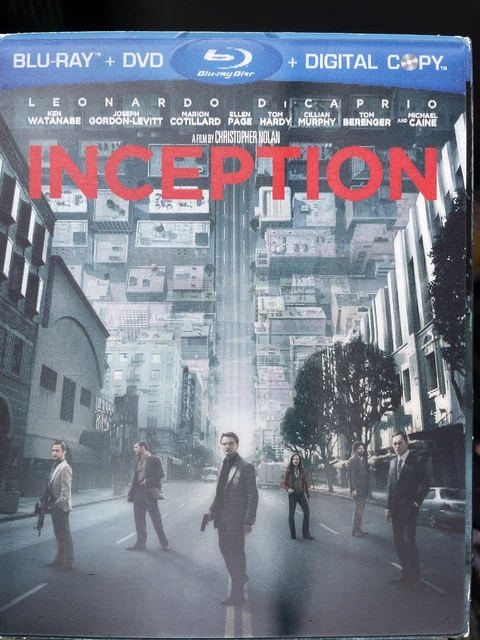 INCEPTION (BLU-RAY/DVD, 2010, 2-Disc Set) Leonardo DiCaprio, Ken ...