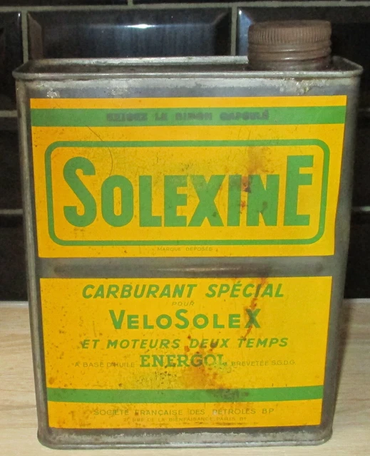 ANCIEN BIDON HUILE SOLEXINE SOLEX MOTEURS DEUX TEMPS ENERGOL - BP ...