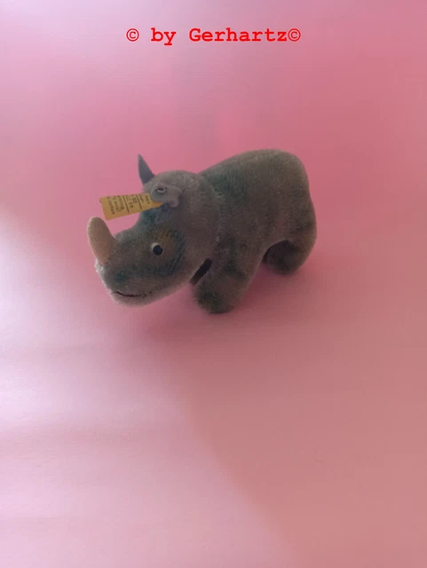 STEIFF NOSY RHINO 1100/10 Nashorn Vintage Steiff Tiere Rarität EUR 35 ...
