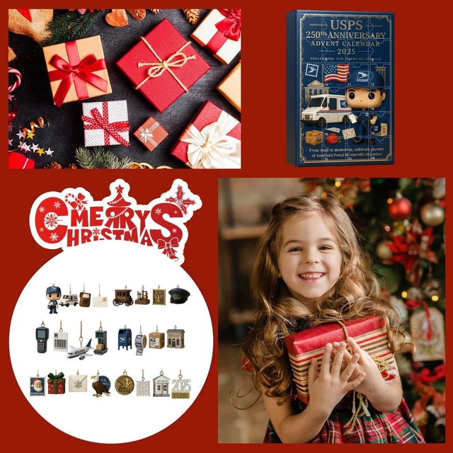 NEW USPS 250TH Anniversary Advent Calendar 2025 Christmas Countdown ...