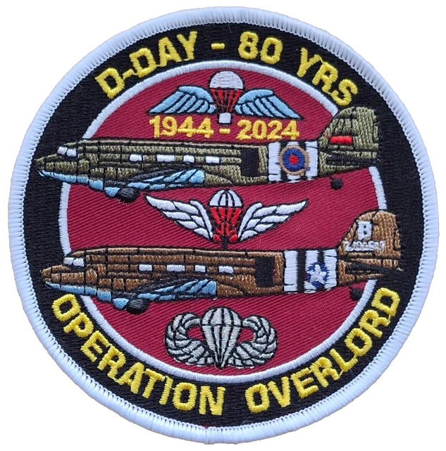 OPERATION OVERLORD 80TH Anniversary D Day Landings Badge Patch - MOD ...