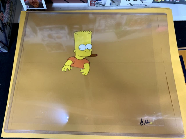 BART SIMPSON W/CIGAR FOX DISNEY Original Simpsons Animation Production ...