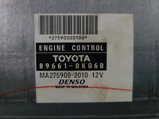 TOYOTA HILUX ECU Engine Ecu, 3.0, 1Kd-Ftv, Diesel, Manual, 4Wd, P/N ...
