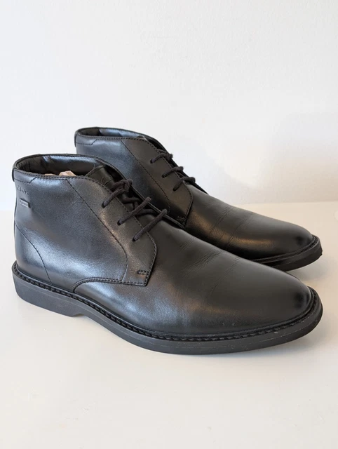 CLARKS ATTICUS LT Hi GORE-TEX Men's UK7 Black Leather Ankle Boots Lace ...