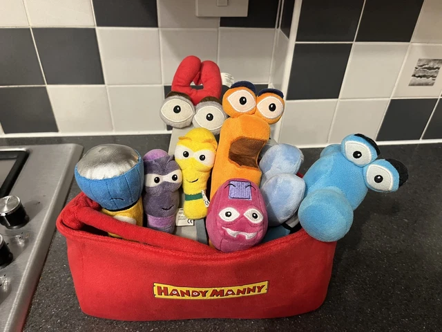 DISNEY STORE HANDY Manny Tool Box Soft Toy Set Complete With 8 Tools £ ...