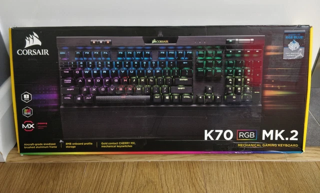 CORSAIR K70 RGB MK.2 Mechanical Gaming Keyboard (Cherry MX Blue Switches) UK £110.00 - PicClick UK