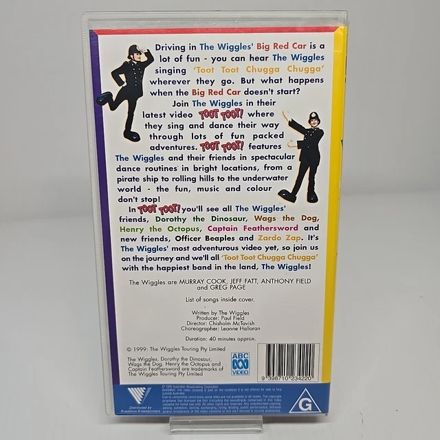 ABC KIDS THE Wiggles Toot Toot! Vintage VHS Cassette RARE collectable $21.25 - PicClick AU