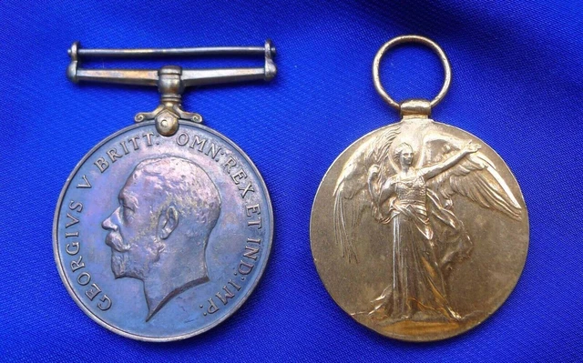 WW1 BRITISH WAR Medal & Victory Medals To Royal Scots Fusiliers ...
