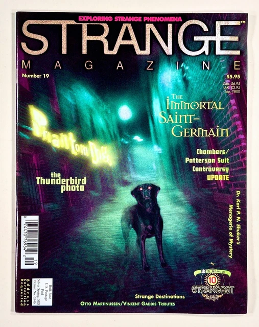 1998 SPR STRANGE MAGAZINE Saint-Germain THUNDERBIRD PHOTO Phantom Dogs ...