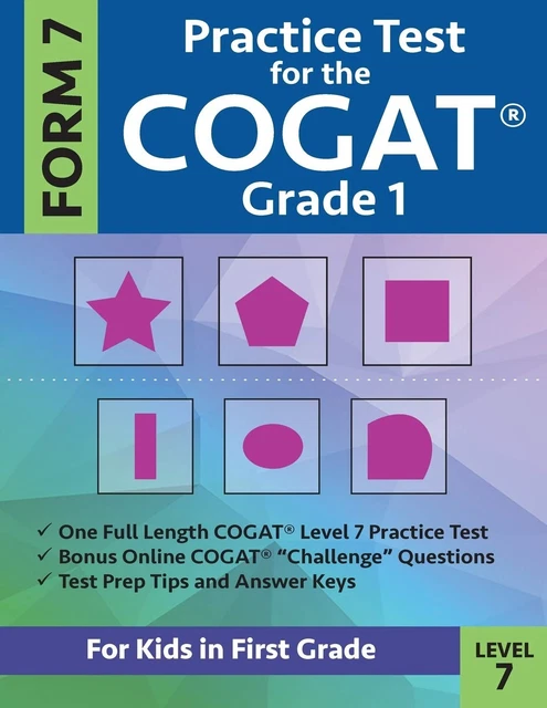 PRACTICE TEST FOR the CogAT Grade 1 Form 7 Level 7: Gifted and Talented ...