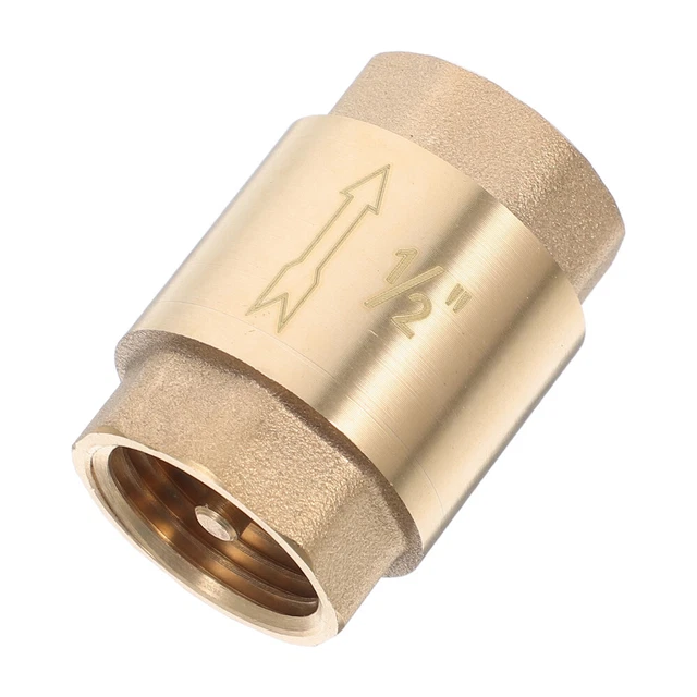 THREAD SPRING CHECK Valve Brass Non Return One Way Horizontal Check ...