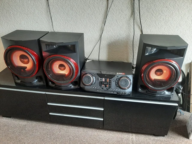 LG XBOOM CJ88 2900W HI FI System, Dj Scratcher Master Volume,Dj Pad ...