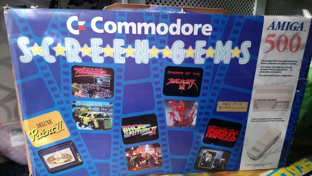 COMMODORE AMIGA 500 Screen Gems bundle complete and working, includes ...