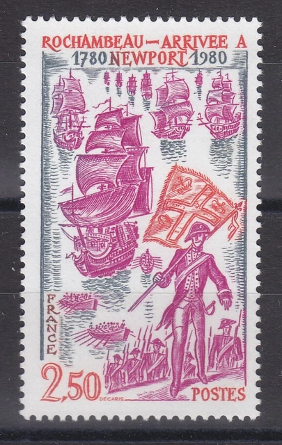 FRANCE ANNÉE 1980 Rochambeau Arrivée à Newport N° 2094** réf 3612 EUR 0 ...
