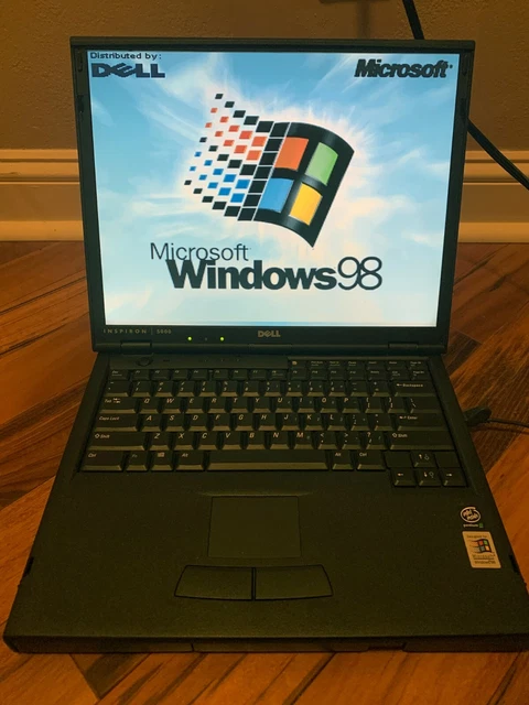 VINTAGE DELL INSPIRON 5000 PPM Laptop Windows 98 SE 15" Pentium III ...