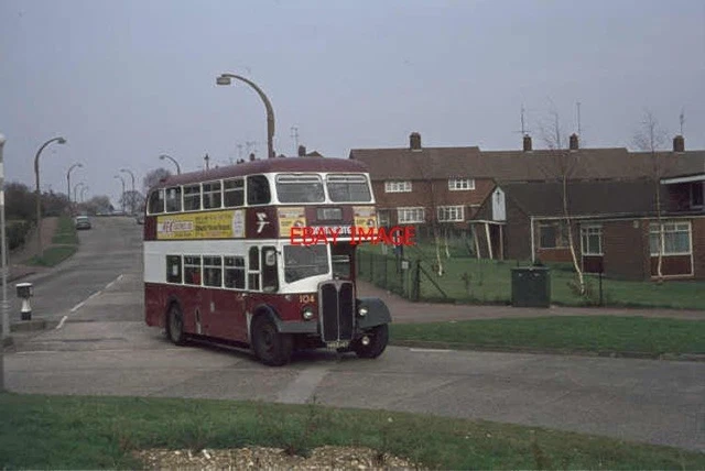 PHOTO 1976 Reading Transport Bus Circuit Lane Roundabout Taken Long ...