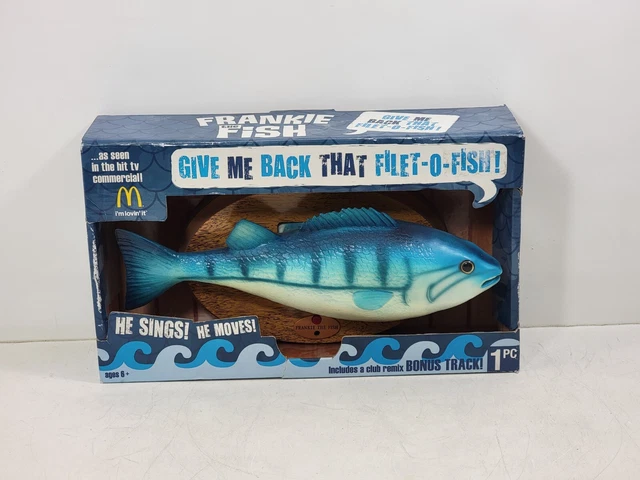 FRANKIE THE FISH Gemmy Singing Moving McDonald's Filet-O-Fish BRAND NEW ...