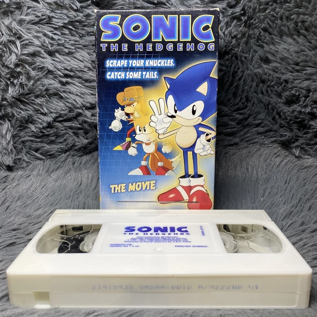 SONIC THE HEDGEHOG: The Movie VHS 1999 English Dubbed Animated Movie ...