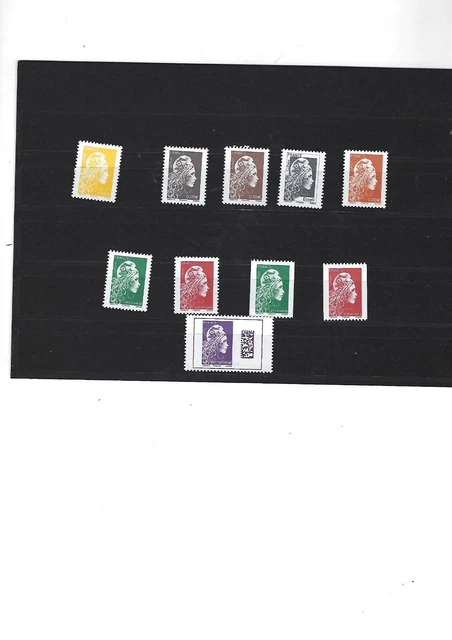 FRANCE MARIANNE 5248/5254 plus datamatrix 5257 ET 5258 EUR 12,00 ...