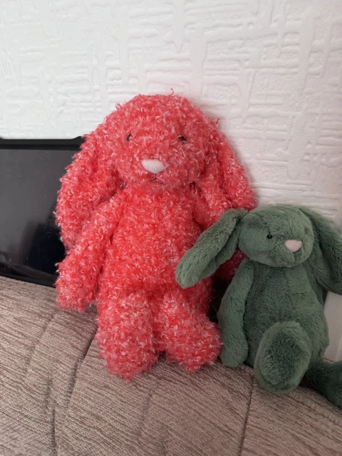 JELLYCAT BUNNY IVY (LITTLE) And HOLLY (MEDIUM) BASHFUL NEW NEW ...