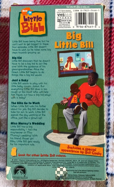 NICK JR. LITTLE BILL: "BIG LITTLE BILL" [2001] {Bill Cosby} | VHS TAPE ...