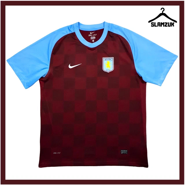 ASTON VILLA FOOTBALL Shirt Nike XL Home Kit Jersey The Lions AVFC 2011 ...
