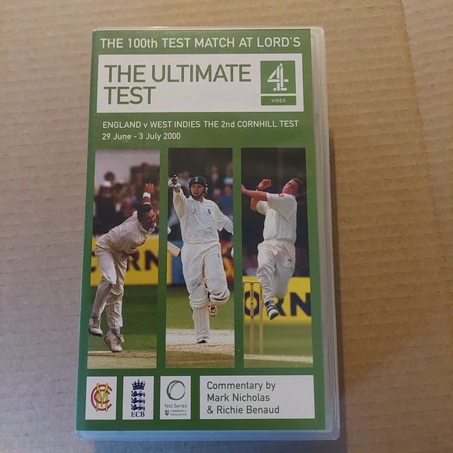 THE ULTIMATE TEST VHS England v West Indies July 2000. The 100th test ...