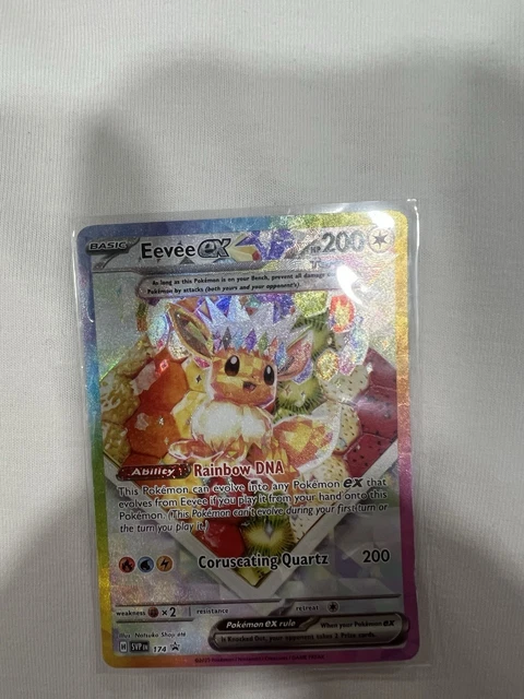 RARE POKEMON PRISMATIC Evolutions - Eevee Ex 174 Special Illustration ...