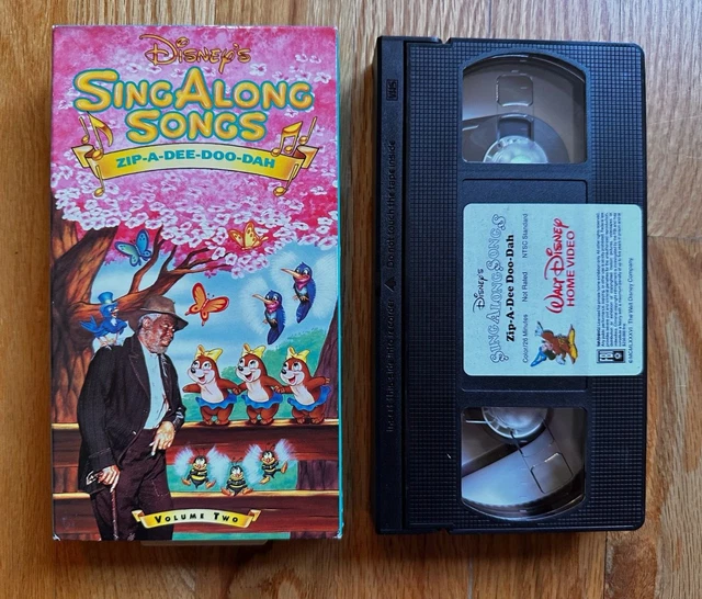 VINTAGE ZIP-A-DEE-DOO-DAH DISNEY Sing Along Songs VHS Volume 2 Song South RARE! EUR 9,18 ...