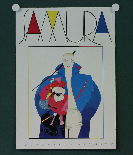 AFFICHE RARE SAMOURAÏ Turnowsky's Art Show affiche publicitaire EUR 55 ...