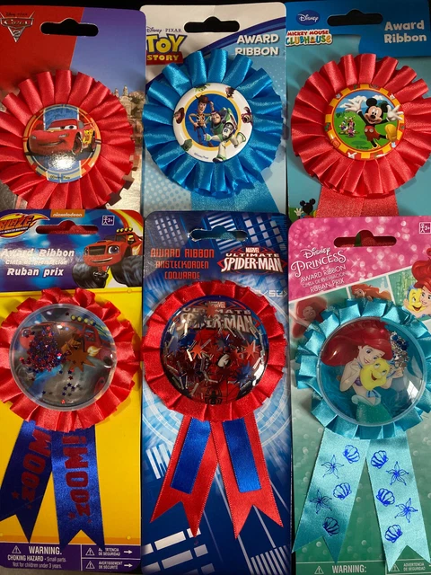 DISNEY AWARD RIBBON / Badge - Birthday Party Rosette TOY STORY PRINCESS ...