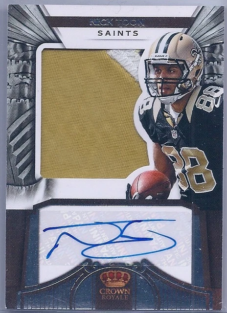 PATCH JUMBO AUTO NICK TOON 2012 Crown Royale /349 recrue NOUVELLE ...