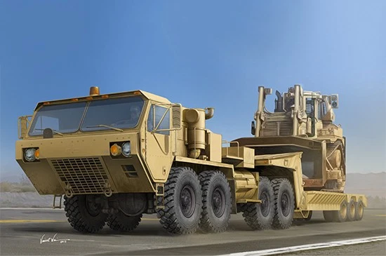 TRUMPETER 01055 M983A2 HEMTT TRACTOR WITH M870A1 SEMI-TRAILER 1:35 ...