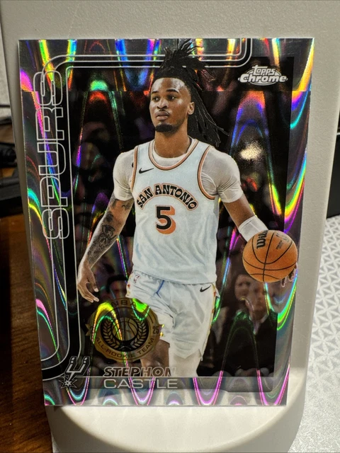 2025-26 TOPPS CHROME Basketball Stephon Castle NBA All Rookie Team #228 ...