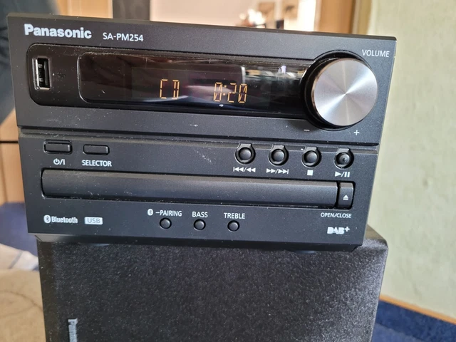 PANASONIC SA-PM254 | 2x10W Micro-HiFi-System | Schwarz Stereoanlage CD Player EUR 90,00 ...